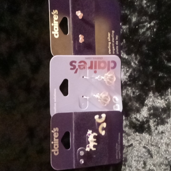 Claire's | Accessories | Girls Earrings Clairs 5 Pairs Sterling Silver ...